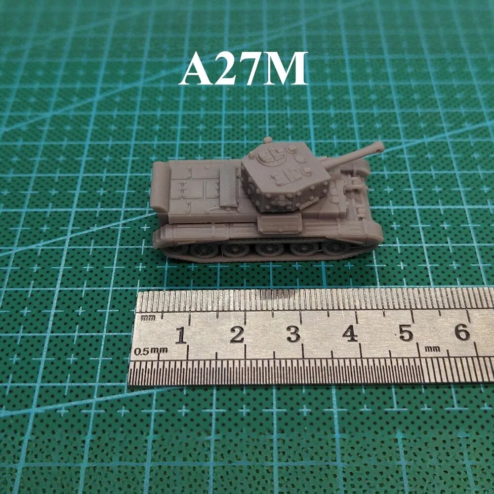 Миниатюрная модель танка в масштабе 1:144, изготовленная из смолы с помощью 3D-печати, Вторая мировая война, Великобритания, Франция, Италия, Польша, Япония, танки H39/Matilda/Churchill/Char B1