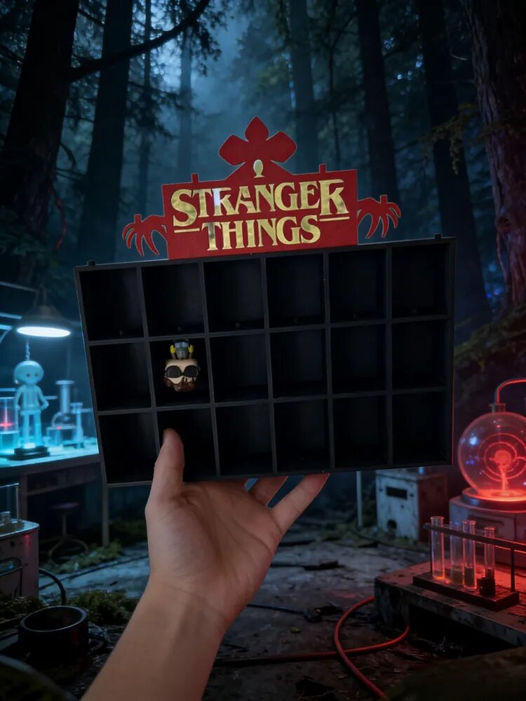 Очень странные дела , Подставка для фигурок Kinder Joy Stranger Things.
