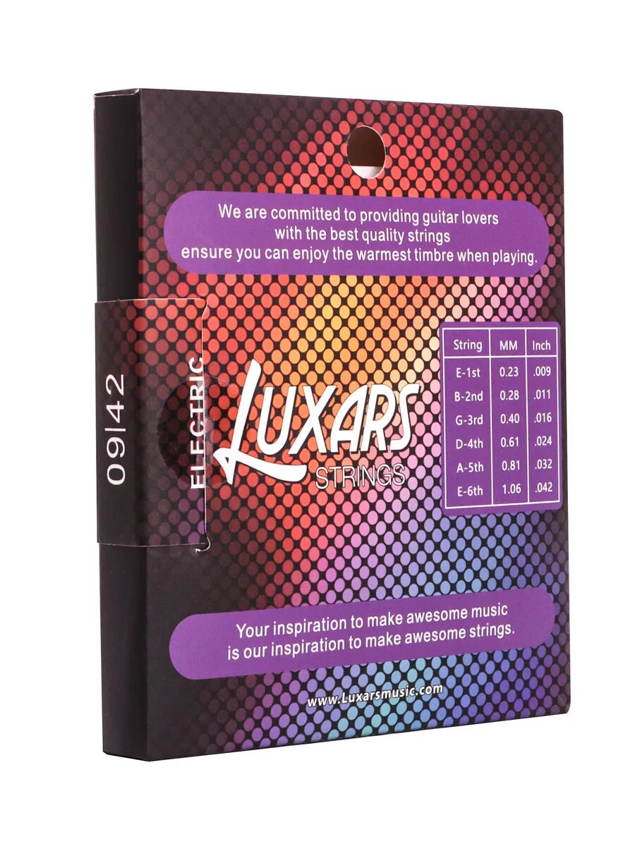 Комплект струн для электрогитары Luxars LX-E09