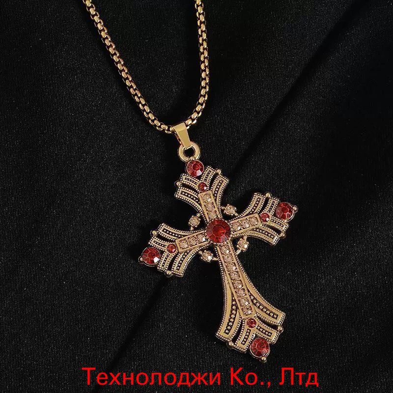 Православный крест, синяя эмаль