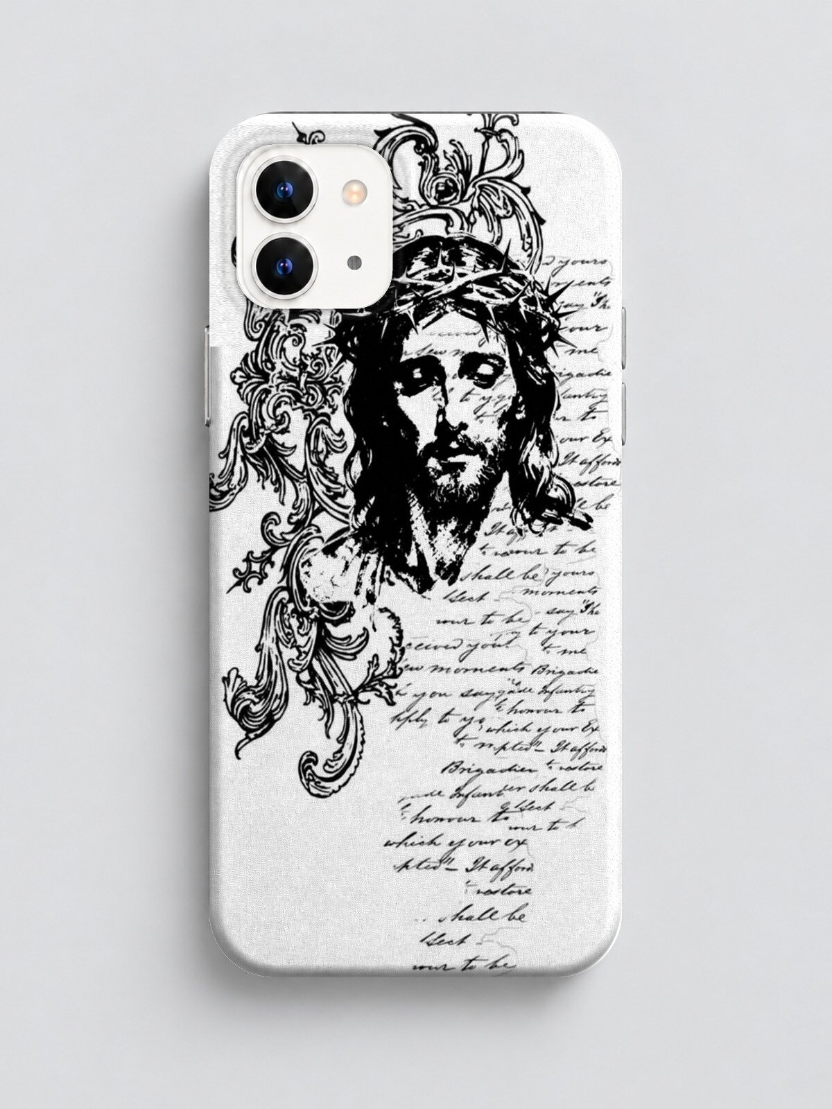 Эстетичный чехол на iphone 12 иисус христос