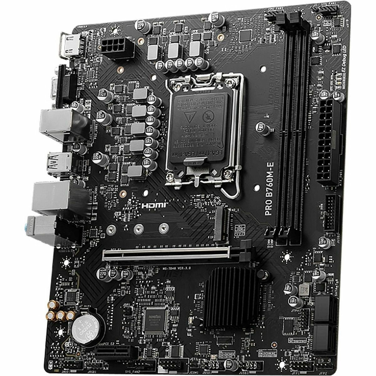 Материнская плата MSI PRO B760M-E, s1700, Intel B760, 2xDDR5, mATX (2267043)
