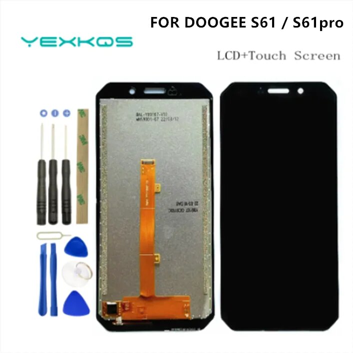 100% протестированный оригинальный S61 Для DOOGEE S51 S61 PRO ЖК-дисплей сенсорный экран Doogee S61