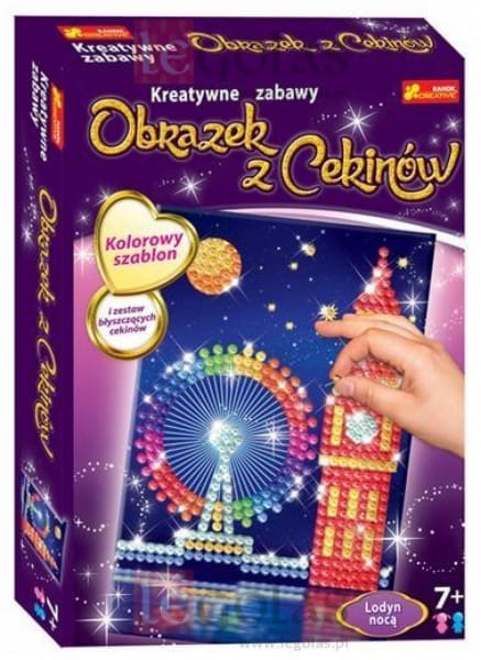 Мозаика Ranok Creative Лондон ночью, картина из пайеток, разноцветный