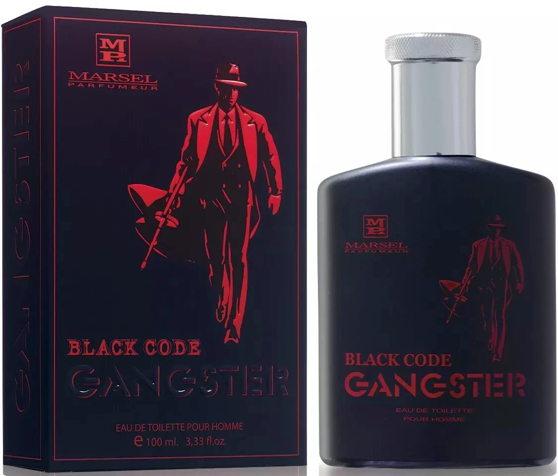 Марсель Парфюмер Гангстер Черный Код туалетная вода мужская 100 мл - Marsel Black Code