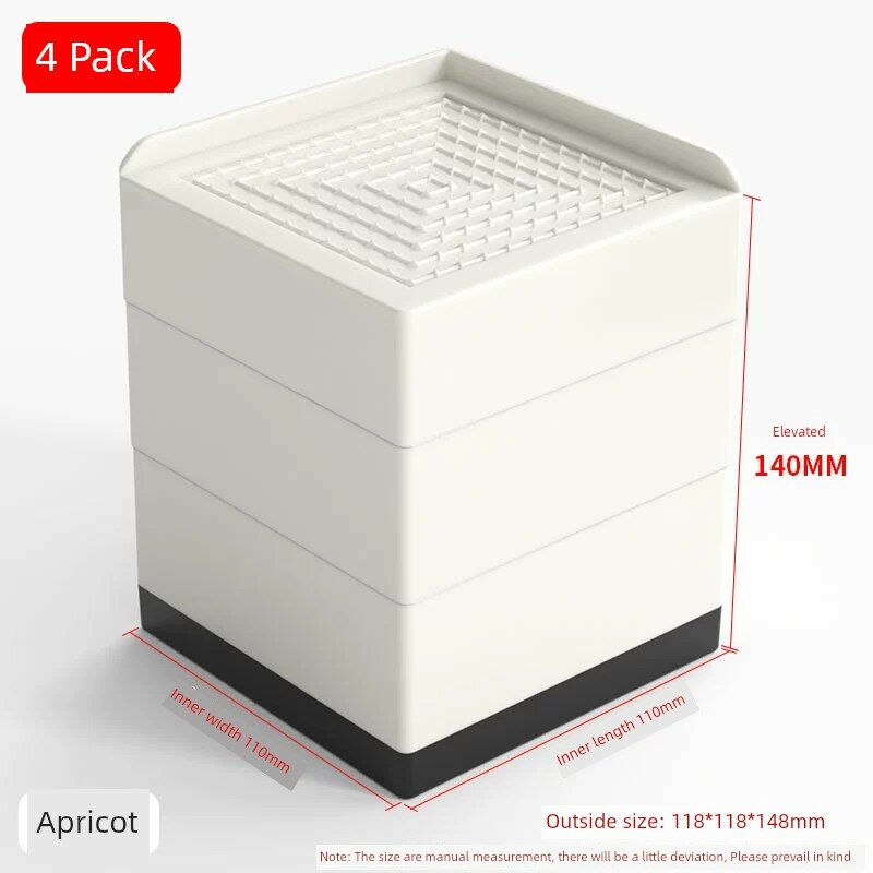 Абрикот L-образный уголок 11x11 см, подъем 14 см для косметических кроватей