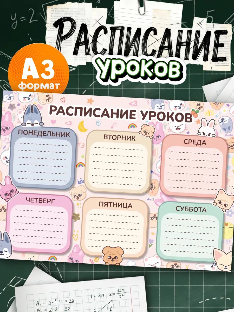 Расписание уроков Stray Kids