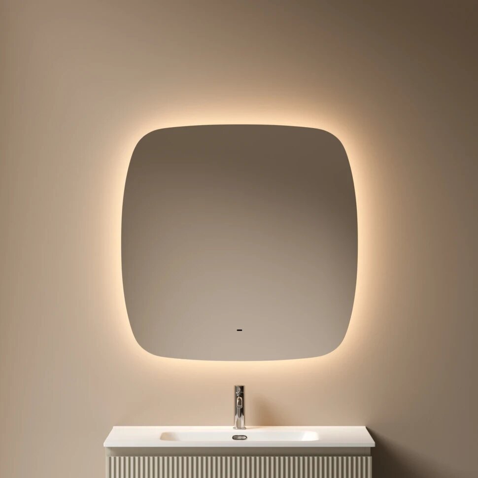 Зеркало Sancos Era 2.0 ER2.850 85x85 см, с LED-подсветкой, сенсорным выключателем, диммером
