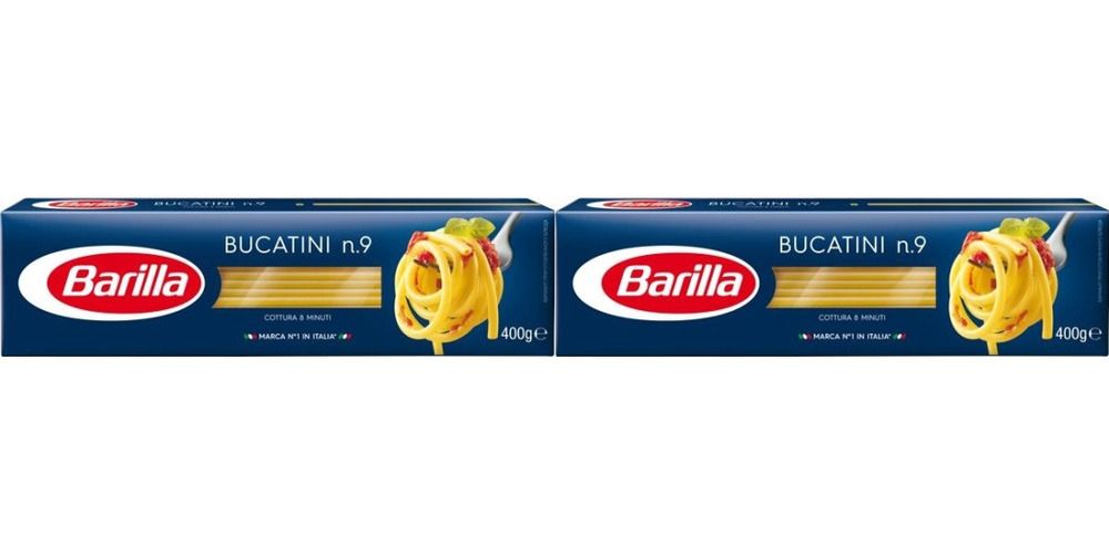Barilla Макаронные изделия Bucatini №9, 400 г, 2 уп.