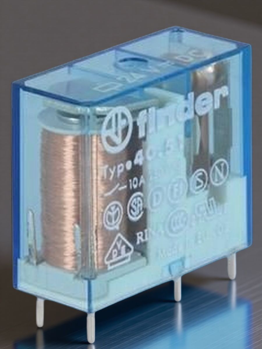 40.51.9.024.0000 Реле PCB миниатюрное: контакты 1CO 10A 250V AC (nPDT) AgNi, катушка 24V DC стандартная