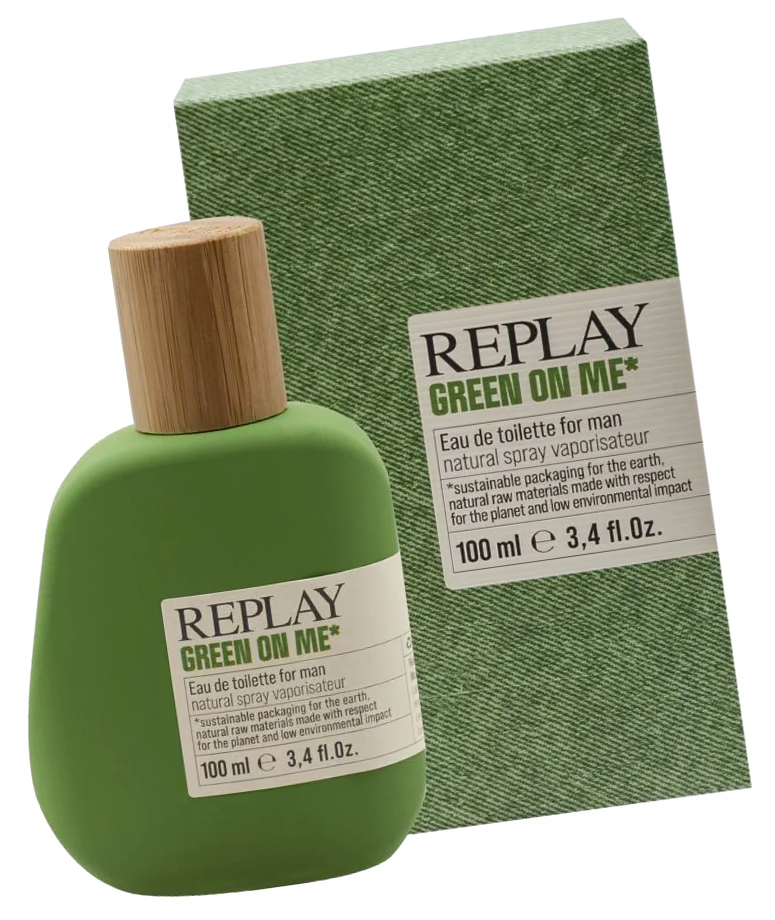 Мужчинам туалетная вода Реплей Грин Он Ми Фор Мен 100 мл / Replay Green On Me For Man