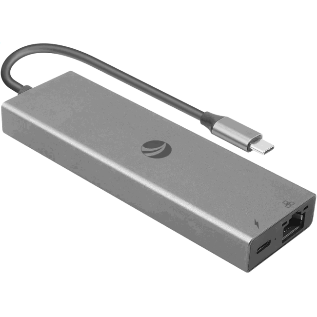 VCOM CU459 Кабель-адаптер USB-C - 3xUSB3.0+PD+RJ45+HDMI — фото 1
