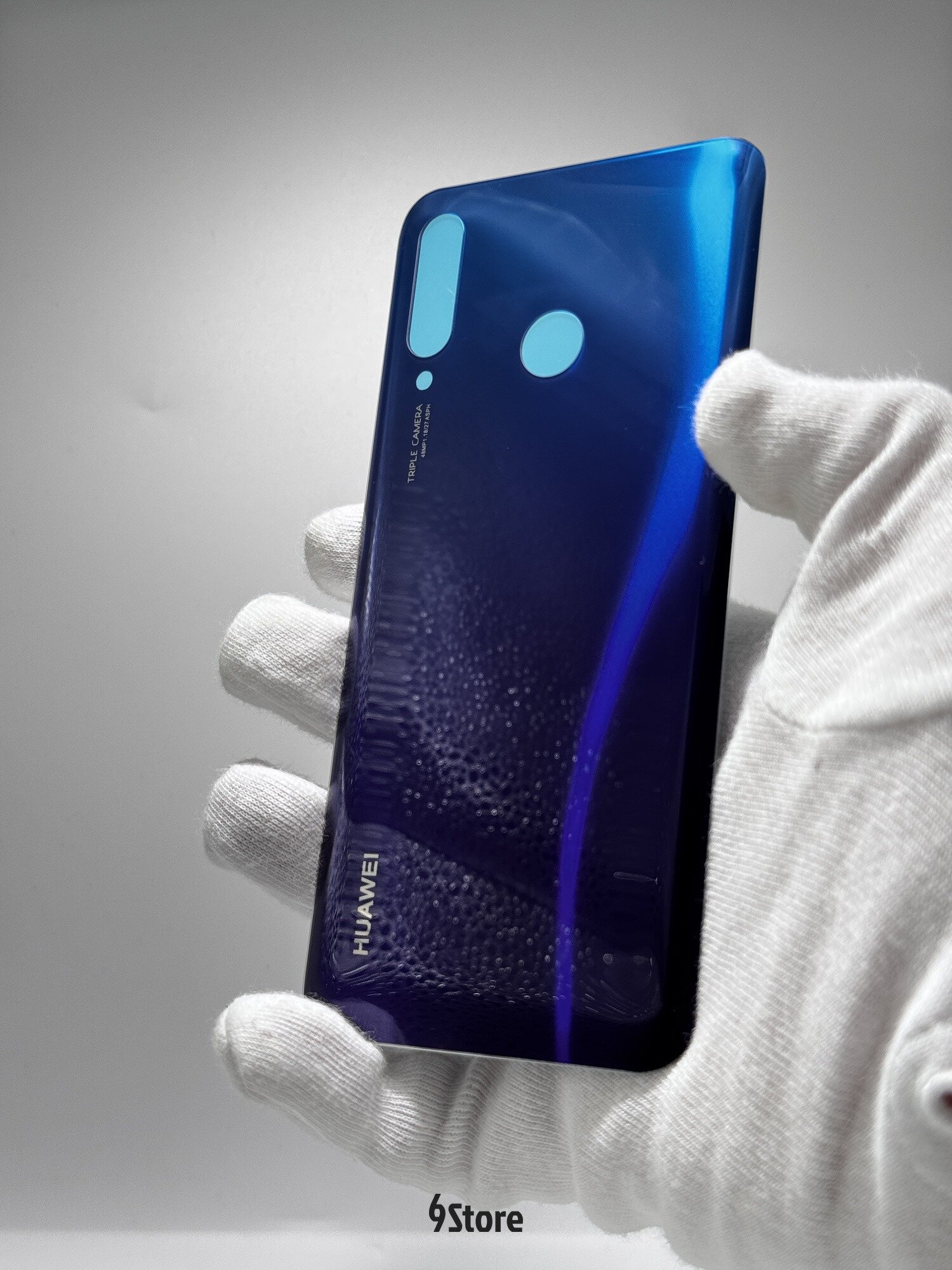 Задняя крышка для Huawei P30 Lite (Nova 4e (MAR-LX1M / MAR-AL00) (48MP)) (Синий)