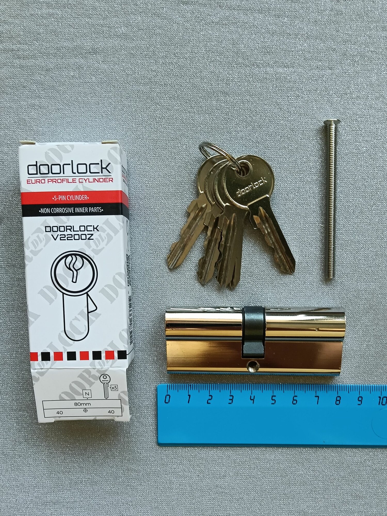 Цилиндровый механизм 40x40мм DOORLOCK V 2200Z