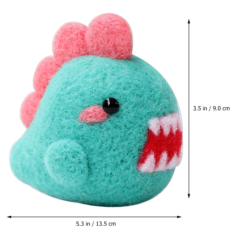 Набор Для Иглы Felting С Фетром И Шерстью Монстр Зеленый 13.5X9Cm Набор Для Рукоделия И Декора