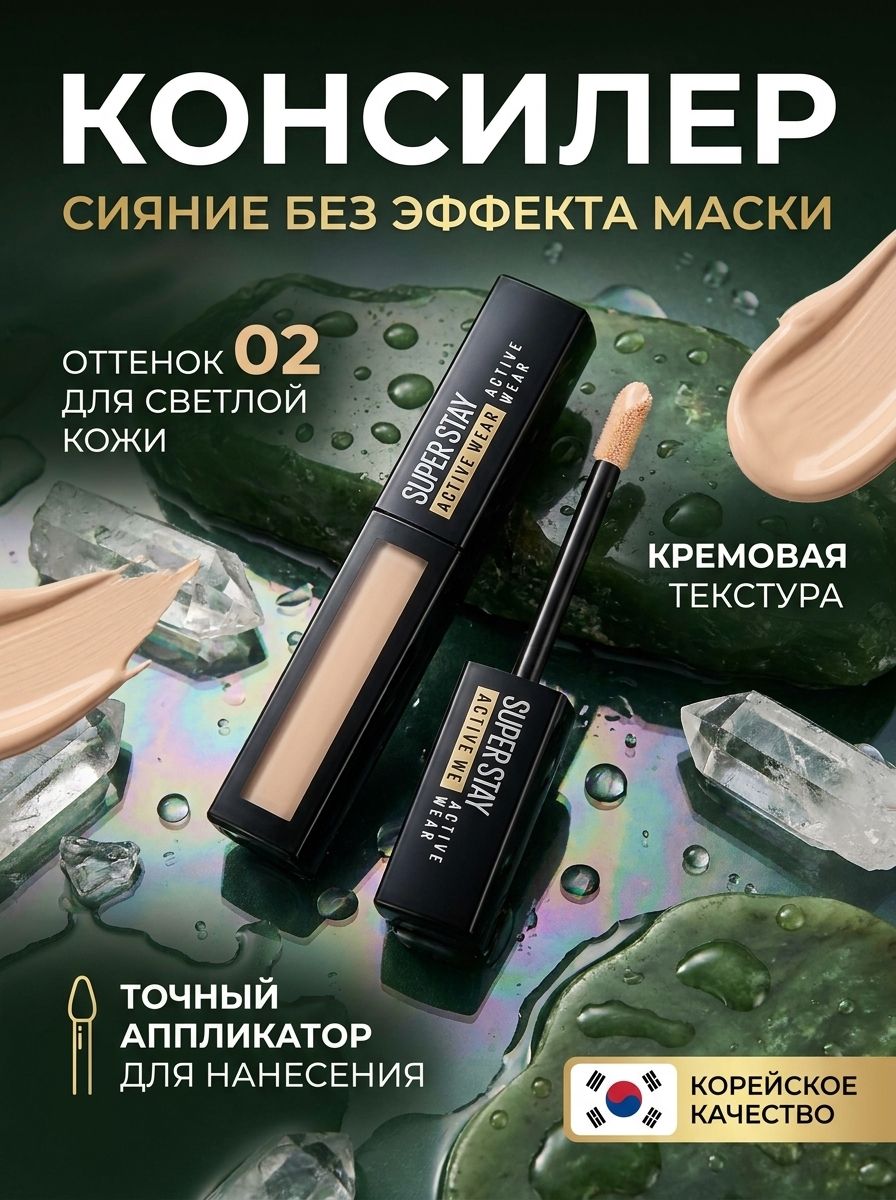 Консилер для лица и глаз 02, 10ml