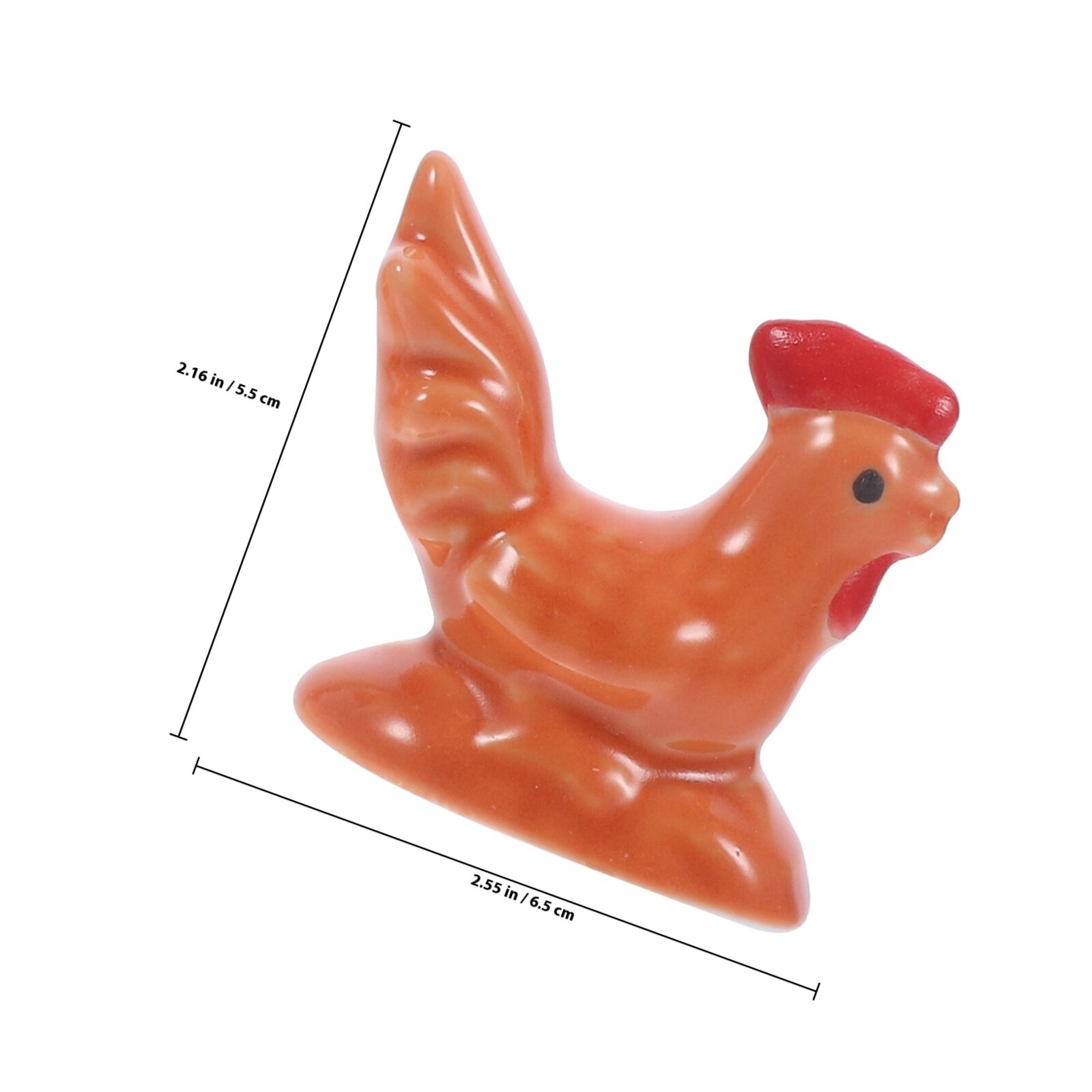 3 Штуки Креативные Фигурки Петухов Из Керамики Для Украшения Сада И Интерьера Размер M Цвет Разнообразный