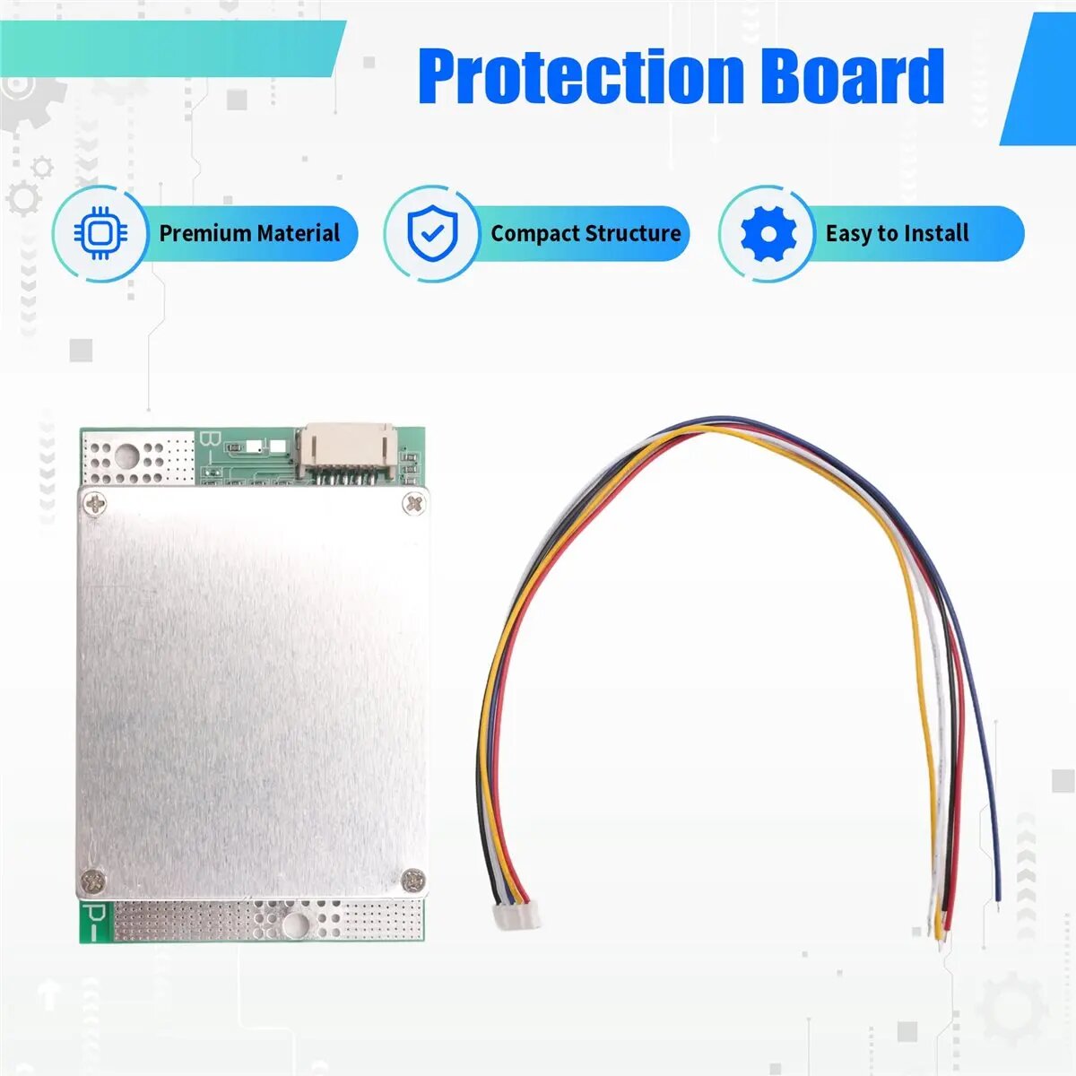 BMS плата защиты литиевых аккумуляторов ABDH 4S 12V 50A