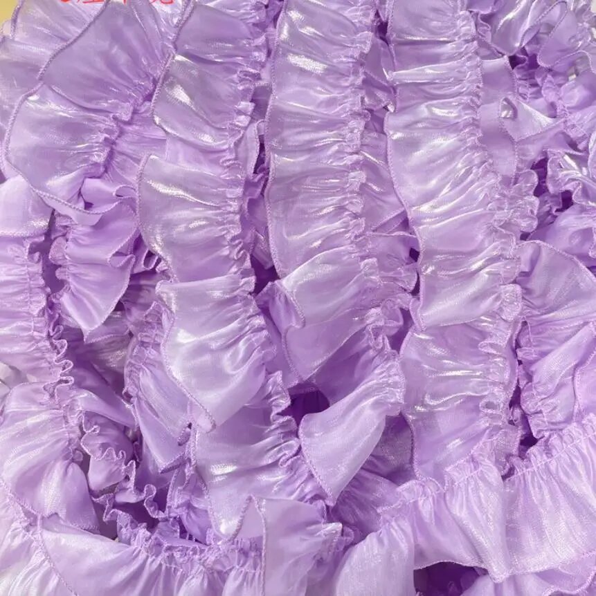 FINEFANTESYER кружевная тесьма 2 ярда 5 см черная Фиолетовый, purple