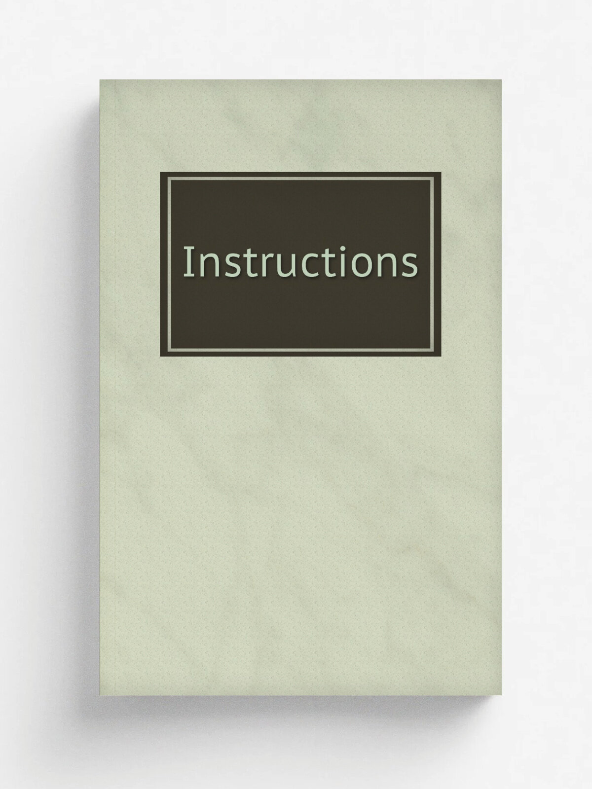 Instructions | Репринт