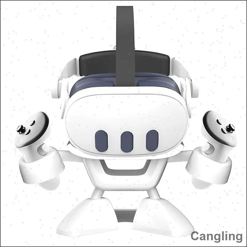 Подставка для консоли Oculus Quest 2/3, белый пластик, 185x320x305 мм