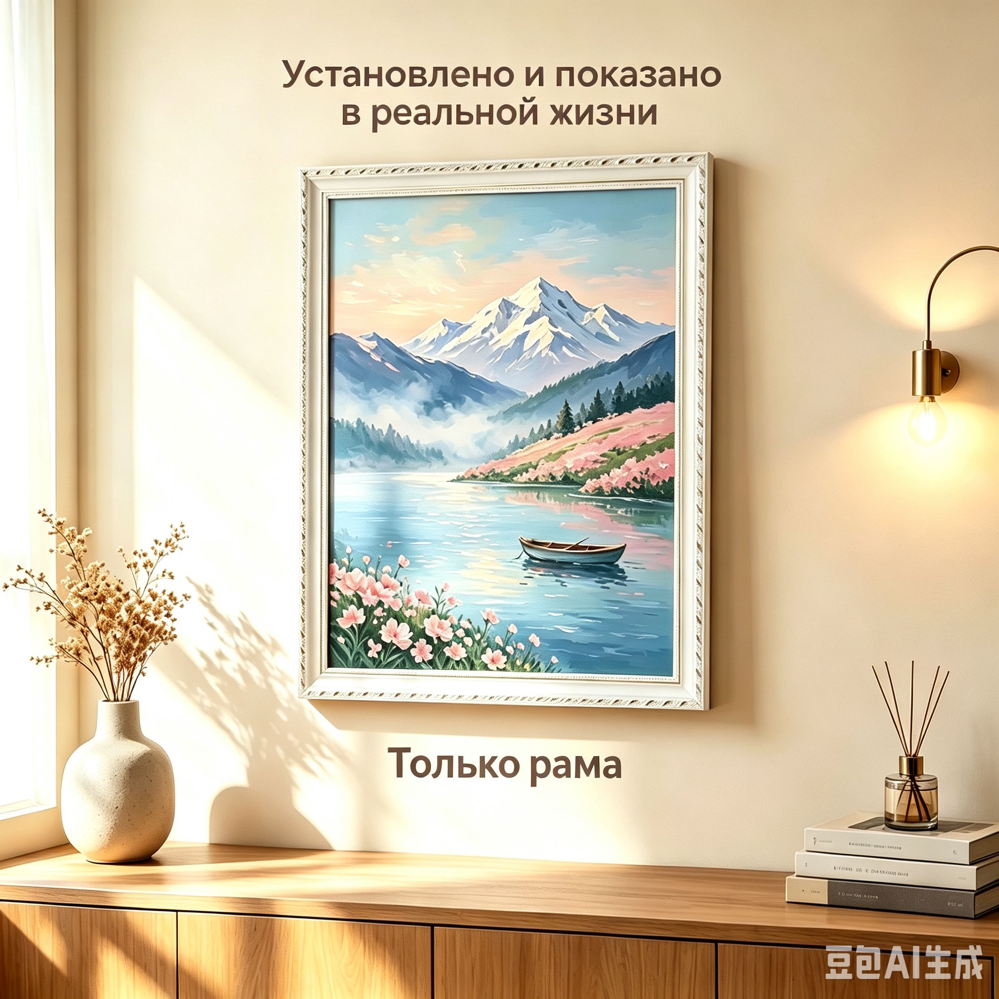 Багетная рамка 40х50 для картин по номерам на холсте, зеркала или гобеленовой картины, портрета по фото, алмазной мозаики и постера, а так же вышивки, иконы, пазлов, рисунков, рама самосборная