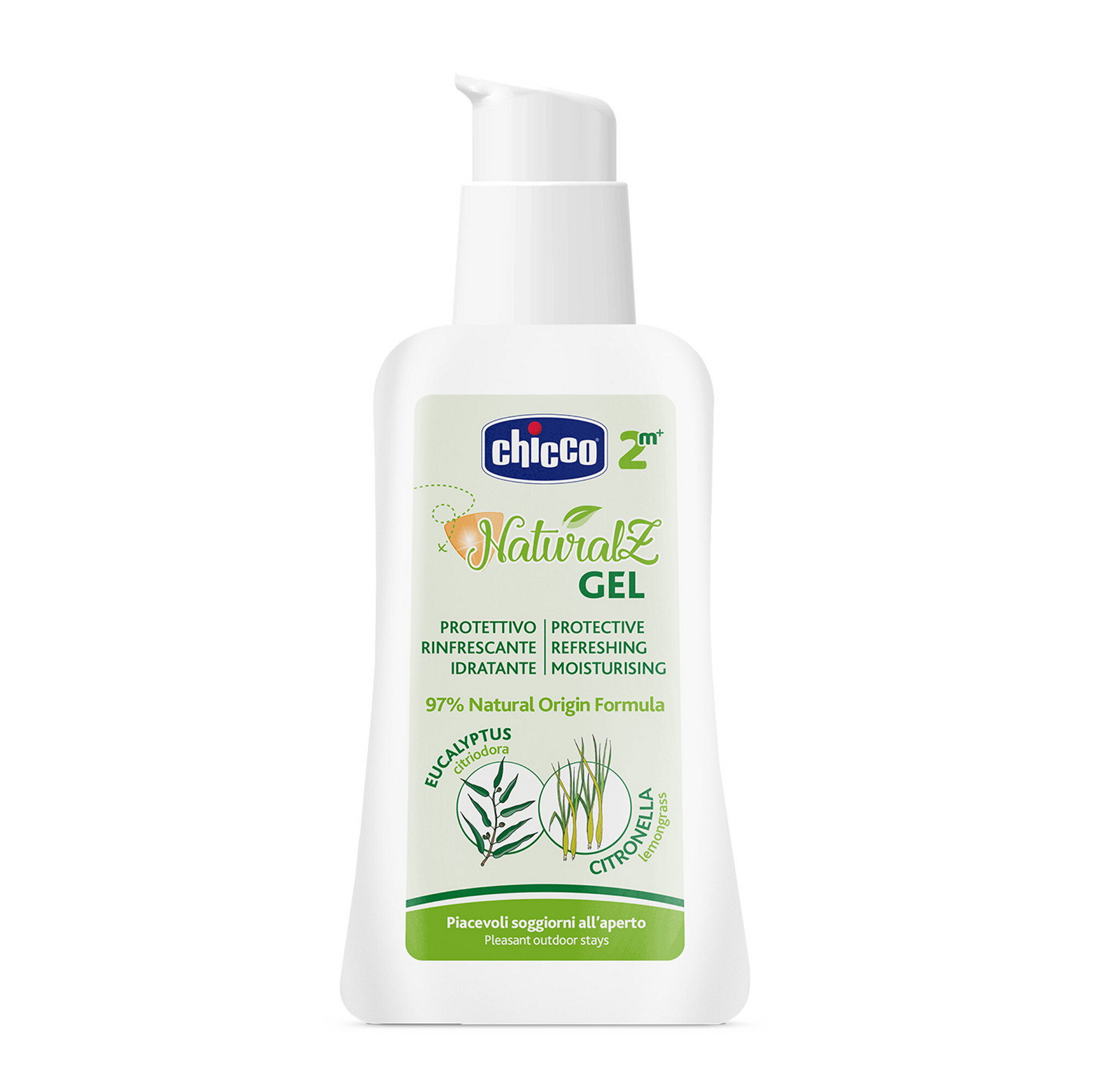 Гель Chicco с эвкалиптом и лемонграссом NATURALZ, 60 мл