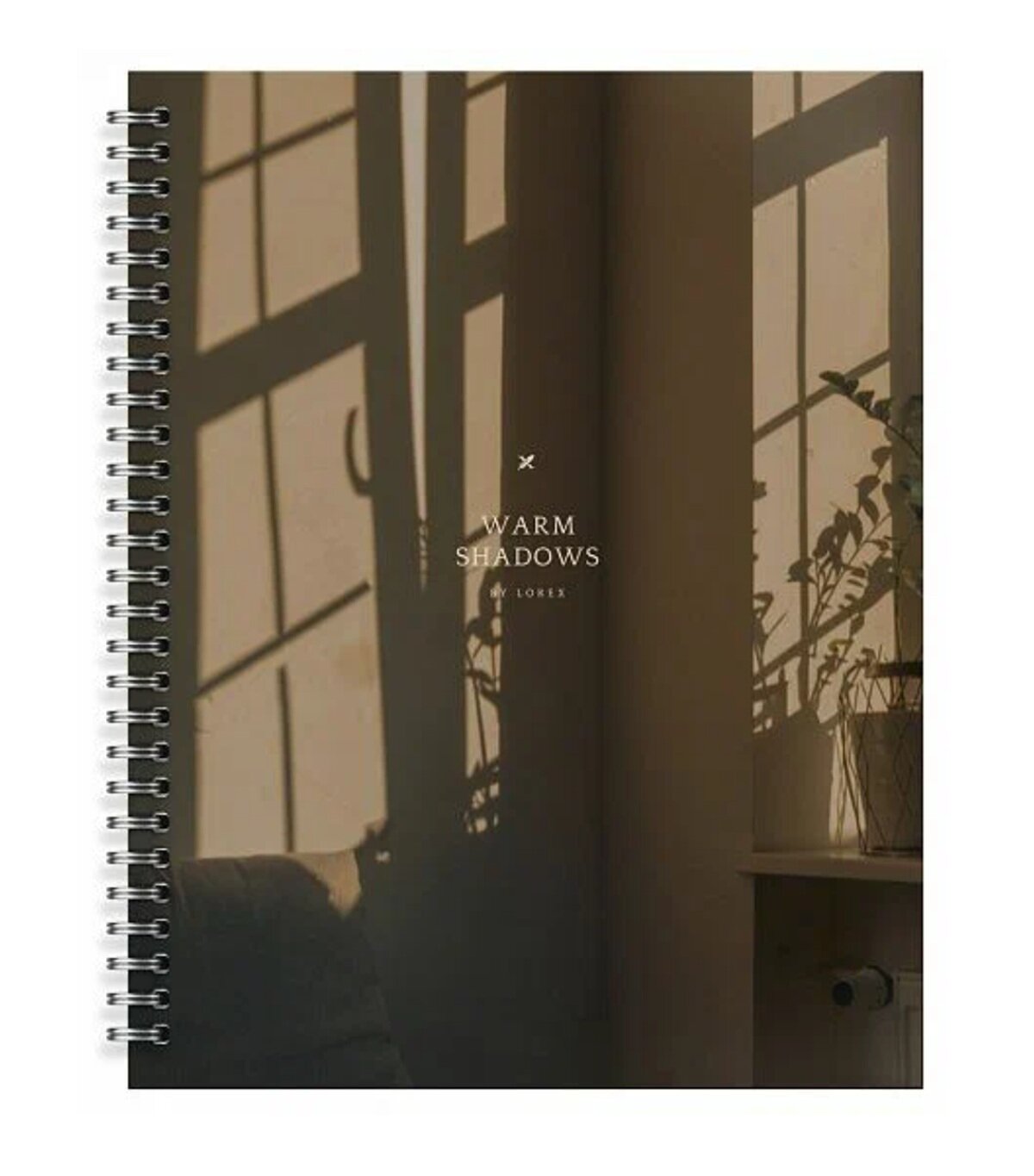 Тетрадь 48 л. А5 клетка, на гребне, офсет LOREX WARM SHADOWS мелованный картон, двойная обложка, 1 шт