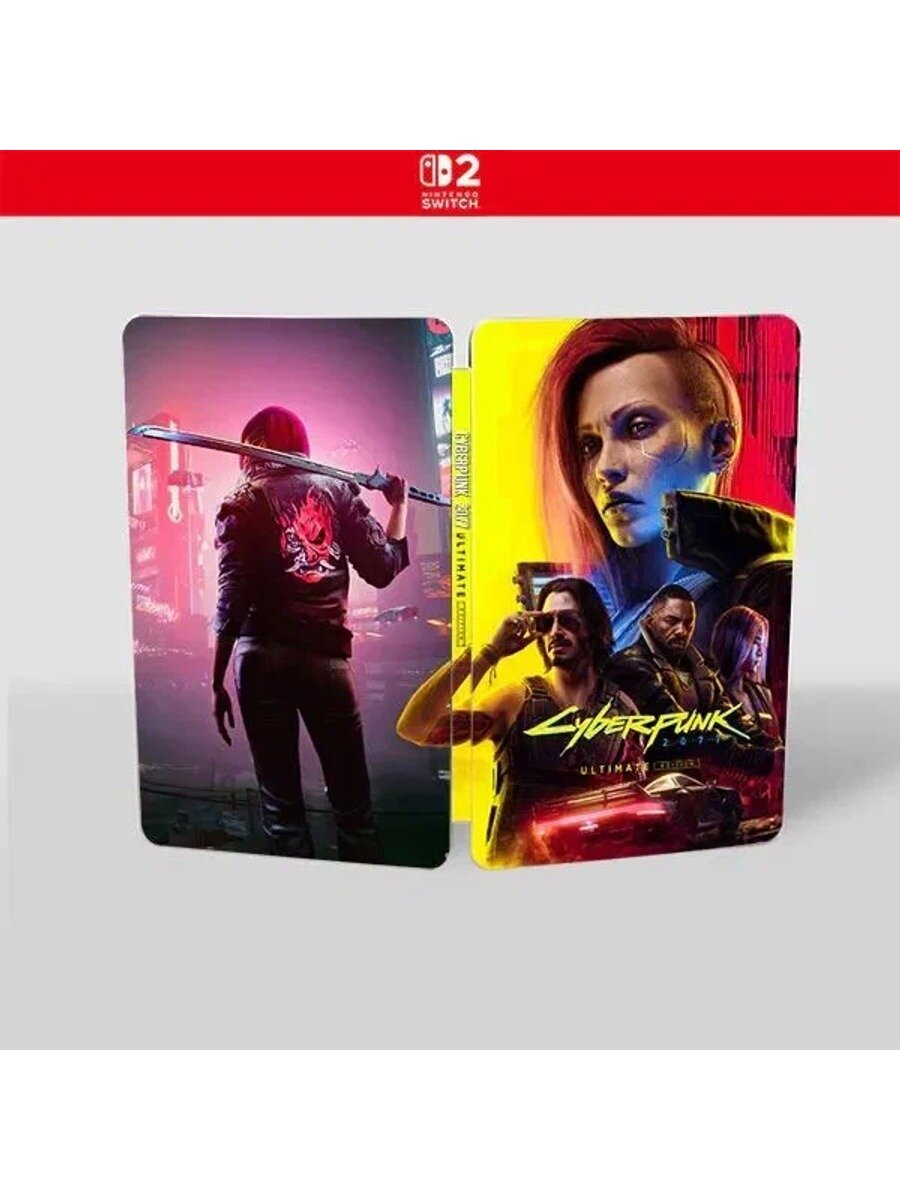 Cyberpunk 2077 Ultimate Edition Switch 2 Steelbook FantasyBox (Только стальной корпус, без диска с игрой)
