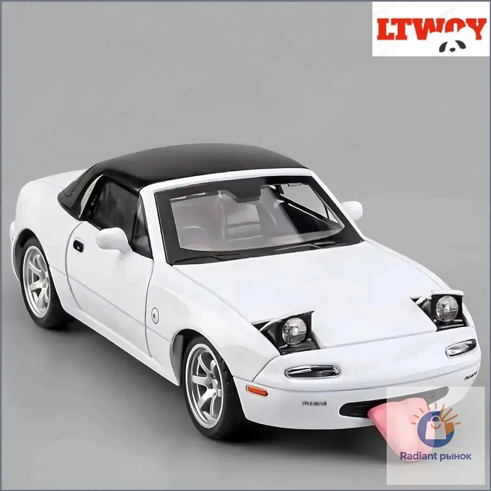 LYY Автомобиль Mazda MX5 Miata 1:32, Белый, Металл, 13 см