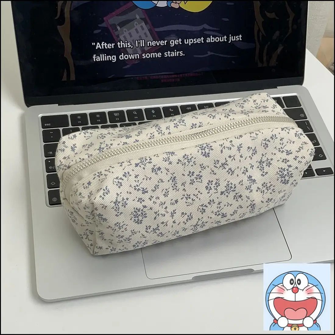 Мешок для ручек Floral Pen Bag MYZH1M08/4II30, голубой, компактный органайзер для канцелярии