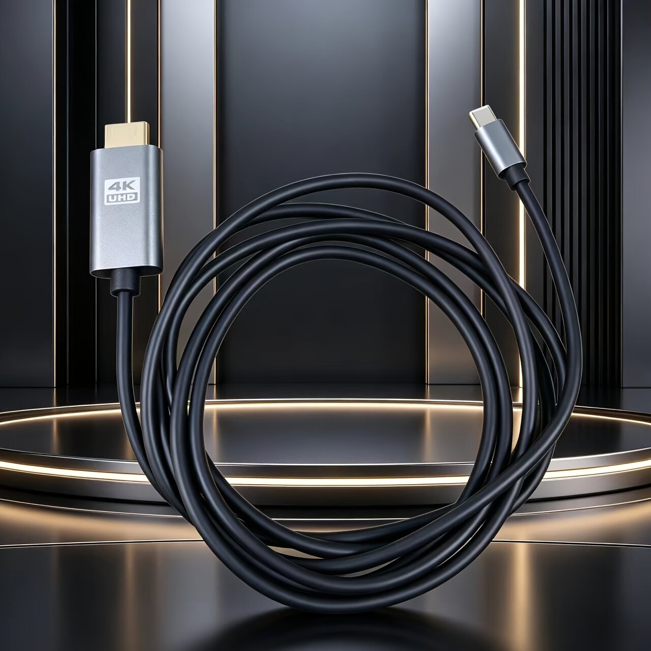Кабель-адаптер USB Type-C для подключения к телевизору и монитору, разрешение 4K, частота 30 Гц, длина 2 м
