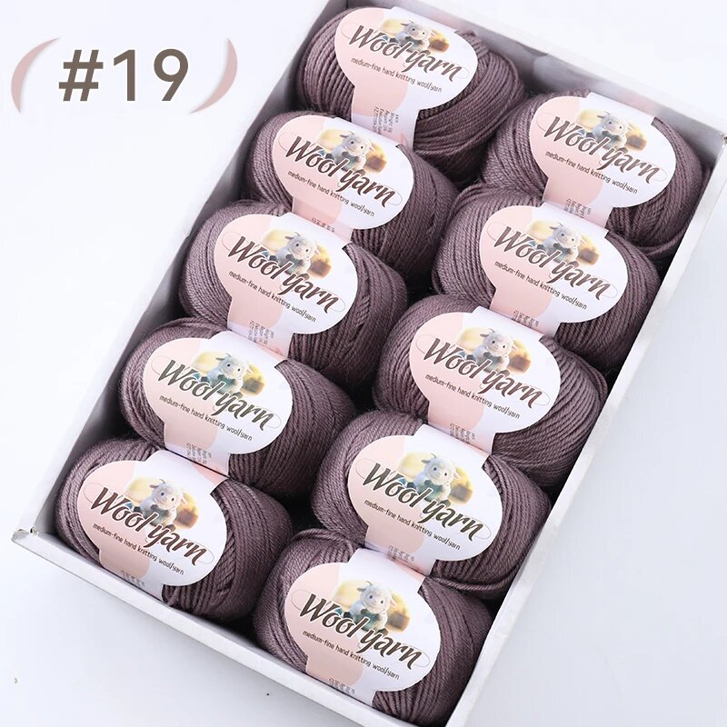 Пряжа из мериносовой шерсти 212 19 Bean Paste