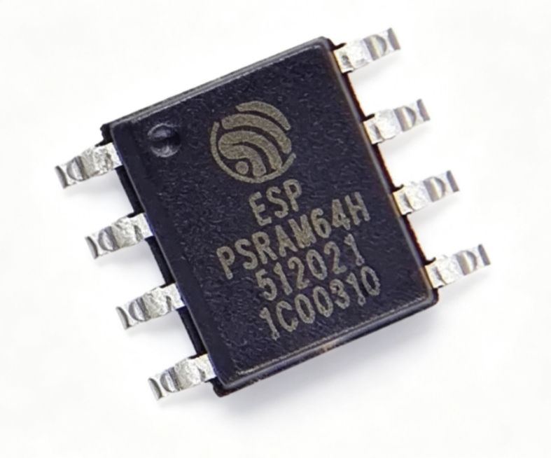 1 шт. ESP PSRAM64H, корпус SOP 8, псевдостатическая ОЗУ 64 Мбит, напряжение питания 3,3 В