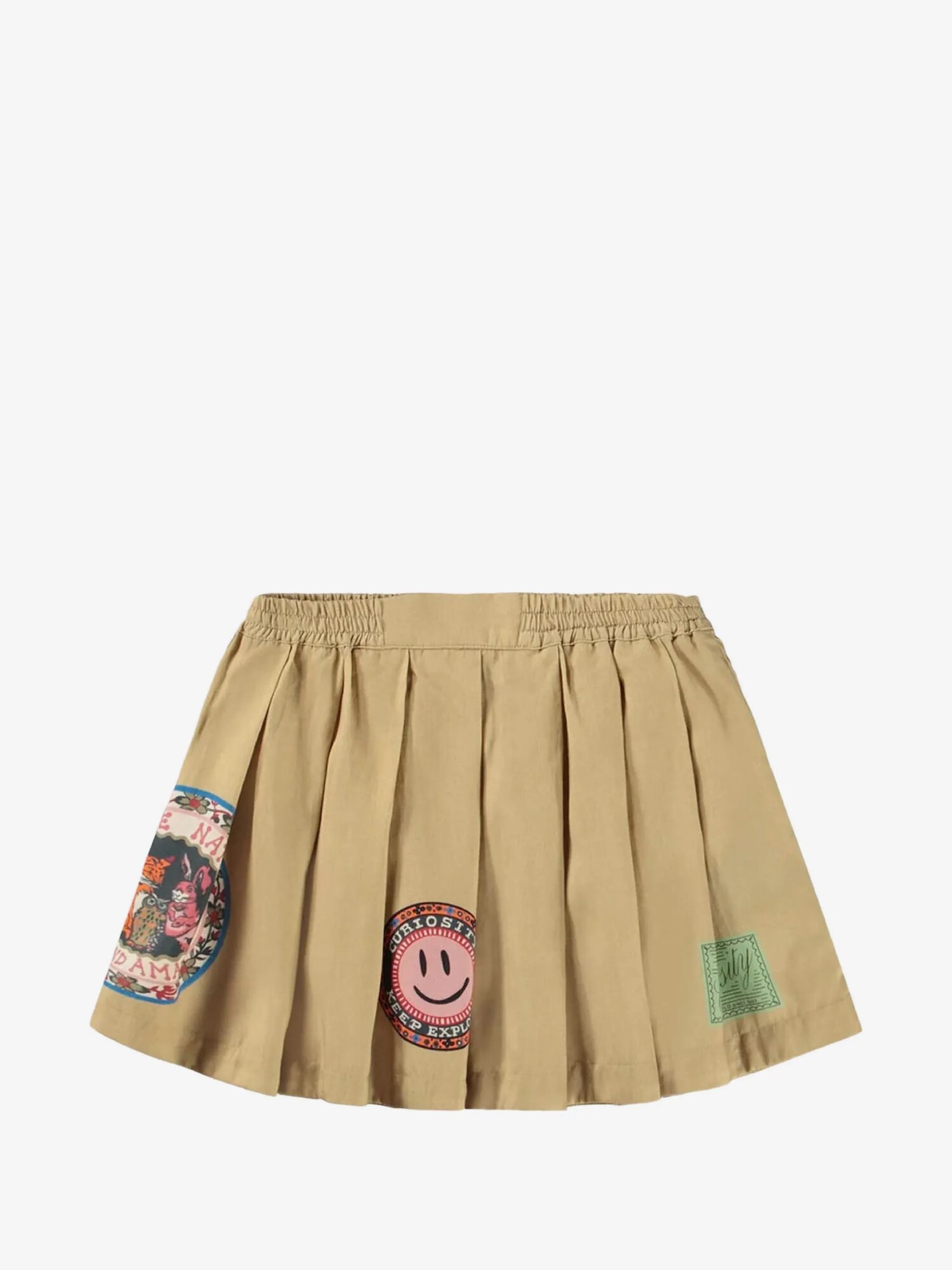 Юбка Breeta graphic-patch pleated skirt
