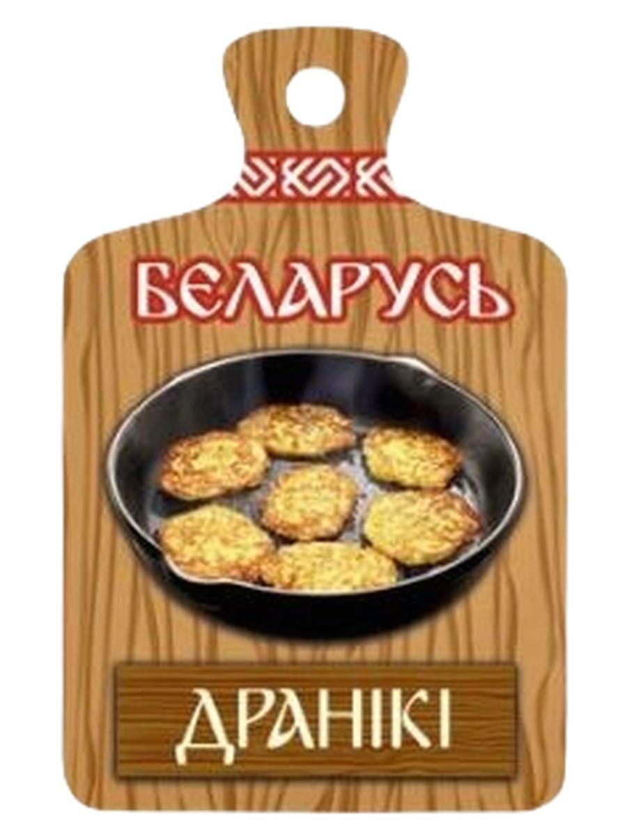 Магнит беларусь /дранiкi/ объёмный, многослойный, деревянный с рельефом