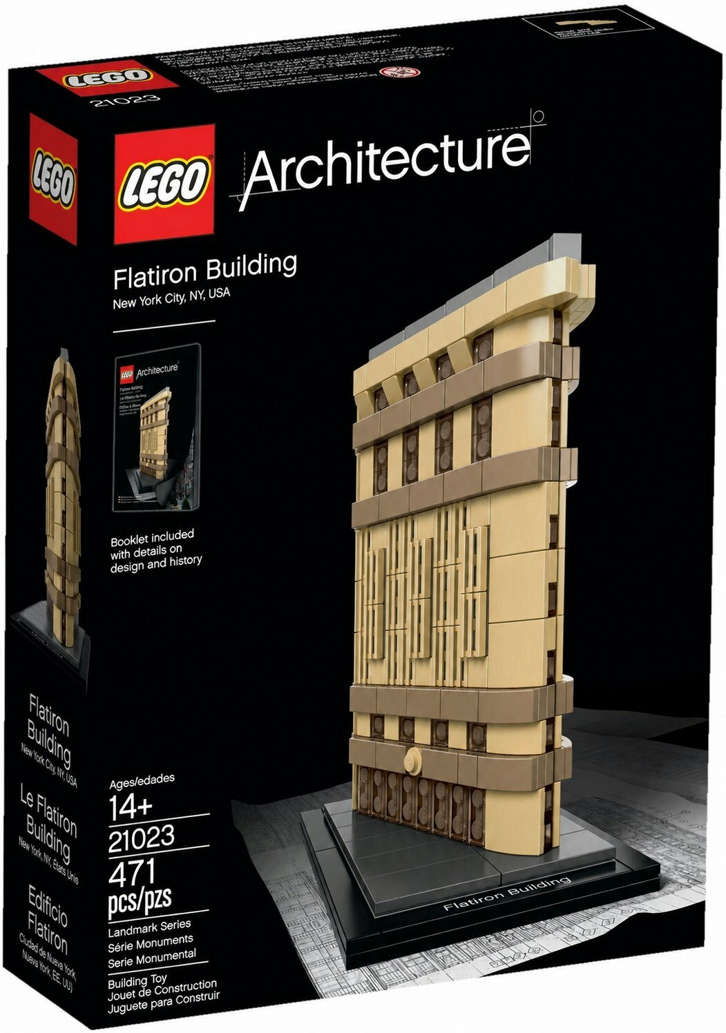 Конструктор LEGO Architecture 21023 Флэт Айрон Билдинг, 471 деталь