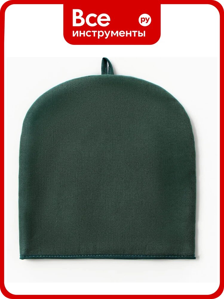 Грелка на чайник Этель Home collection green микс 28x28 см, 45% лён, 55% хлопок 10609973