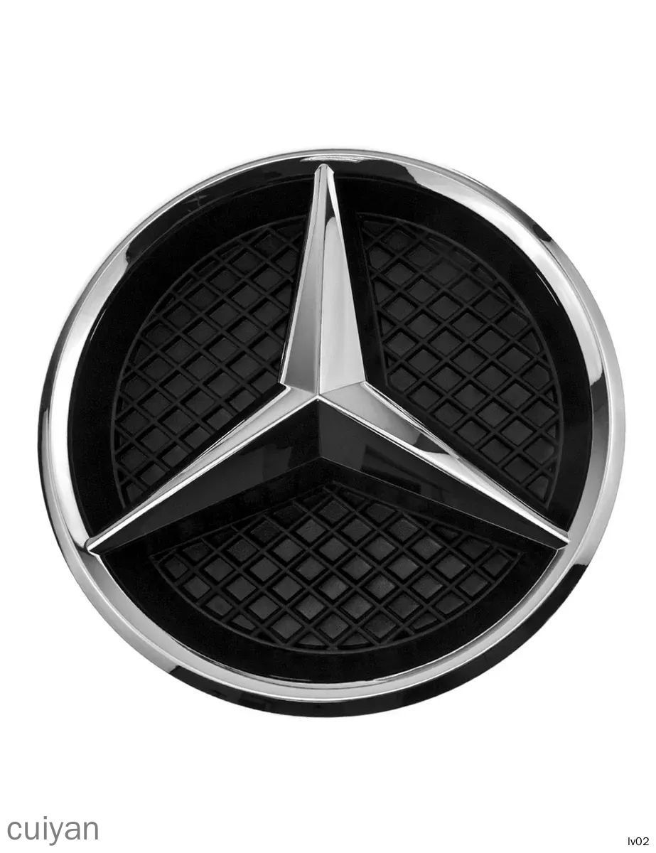 Звезда на решетку радиатора для Mercedes хром 185 мм.