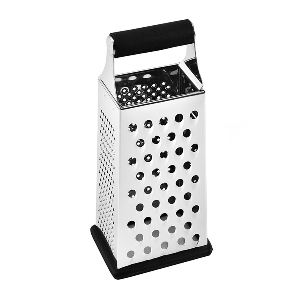 Stainless Steel Grater Четырехсторонняя Машина Для Шлифовки Многофункциональный Нож Для Овощей 4 Стороны Silver