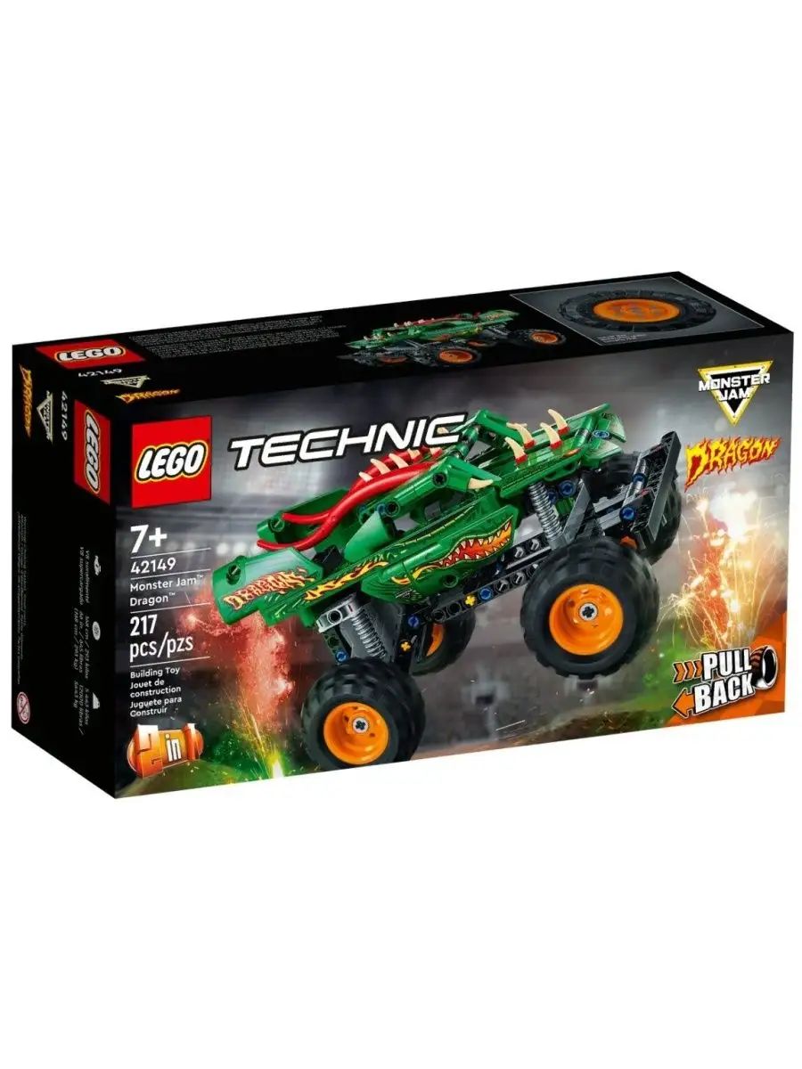 Конструктор LEGO Technic 42149 Внедорожник Monster Jam Дракон с инерционным мотором