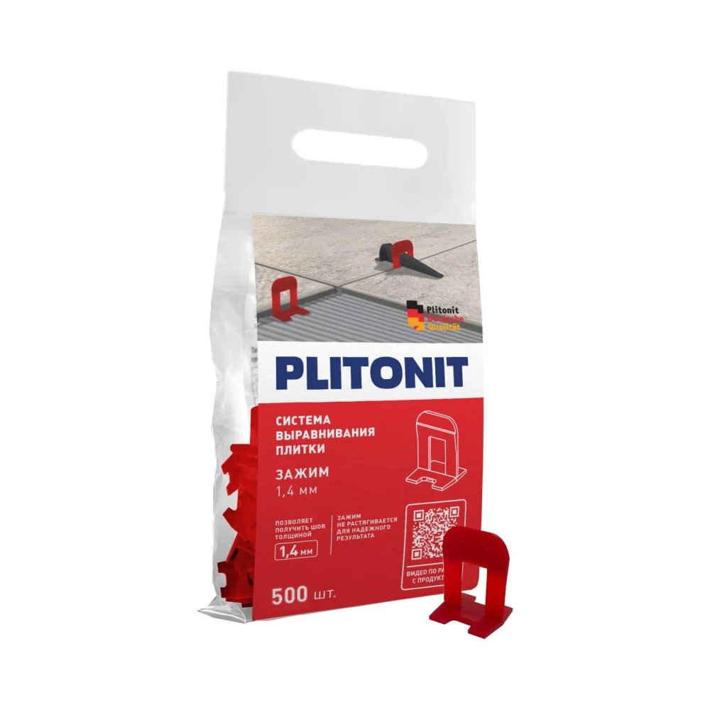 PLITONIT Зажим SVP-PROFI, 1,4 мм, (500 шт) система выравнивания плитки Н009320