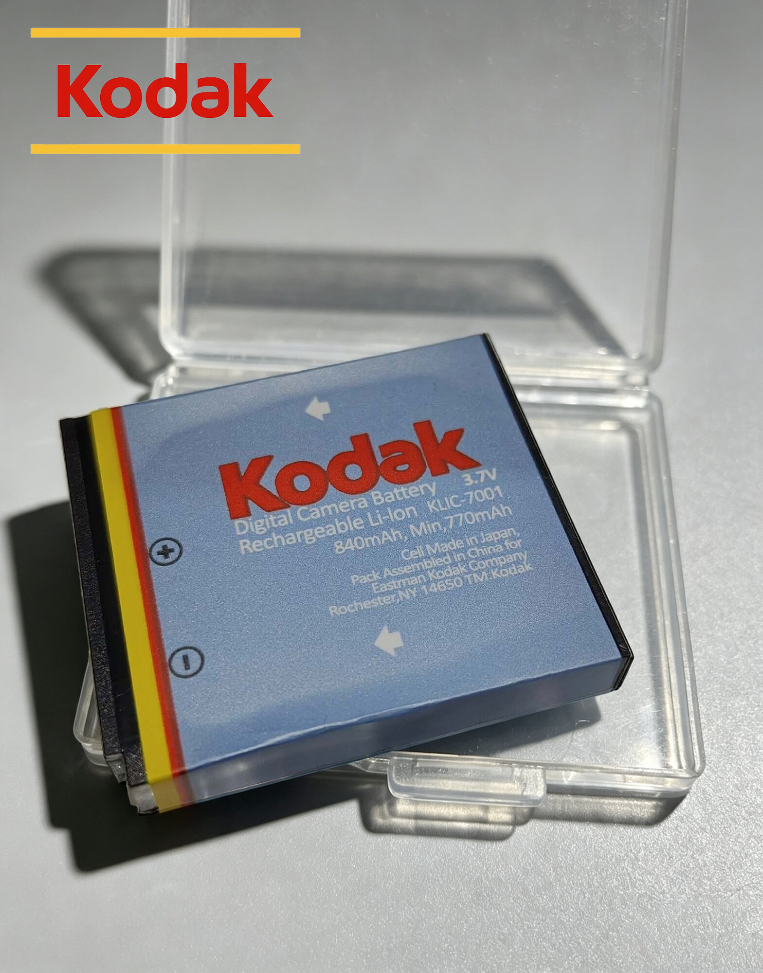 Аккумулятор KLIC 7001 для фотоаппарата M1063, M753, V570, V610, 3,7В 840 мАч