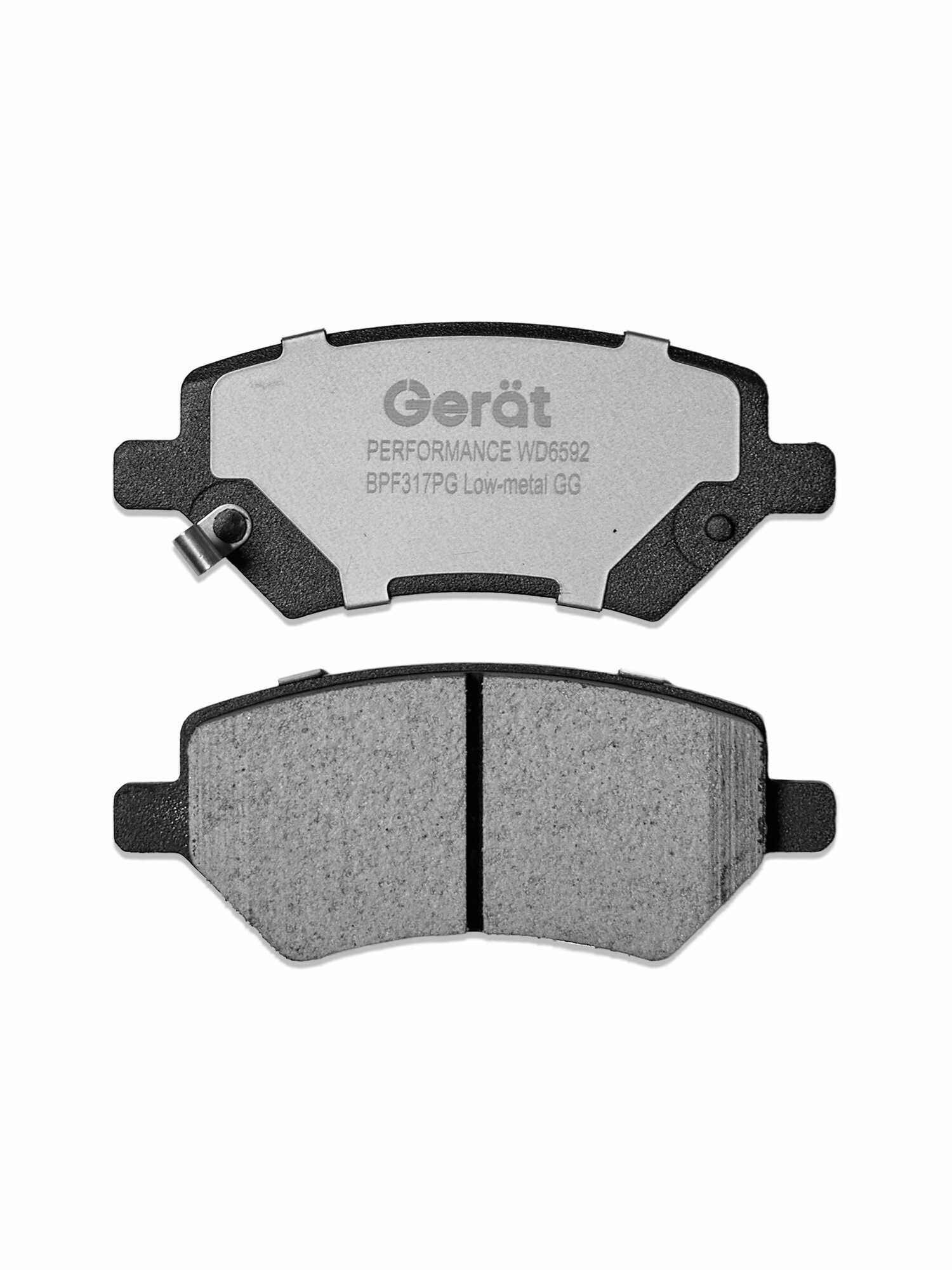 Тормозные колодки Gerat BPF317PG (передние) для а/м BAIC U5 PLUS/CHERY TIGGO 4/GEELY EMGRAND 7/KAIYI E5/LIVAN X3 PRO/OMODA S5/TENET T4