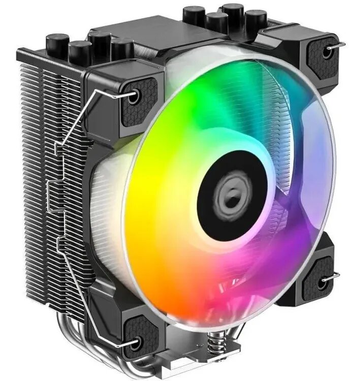 Устройство охлаждения (кулер) ID-COOLING SE-214-XT DF, 4-pin, ARGB, 120мм, черный, retail