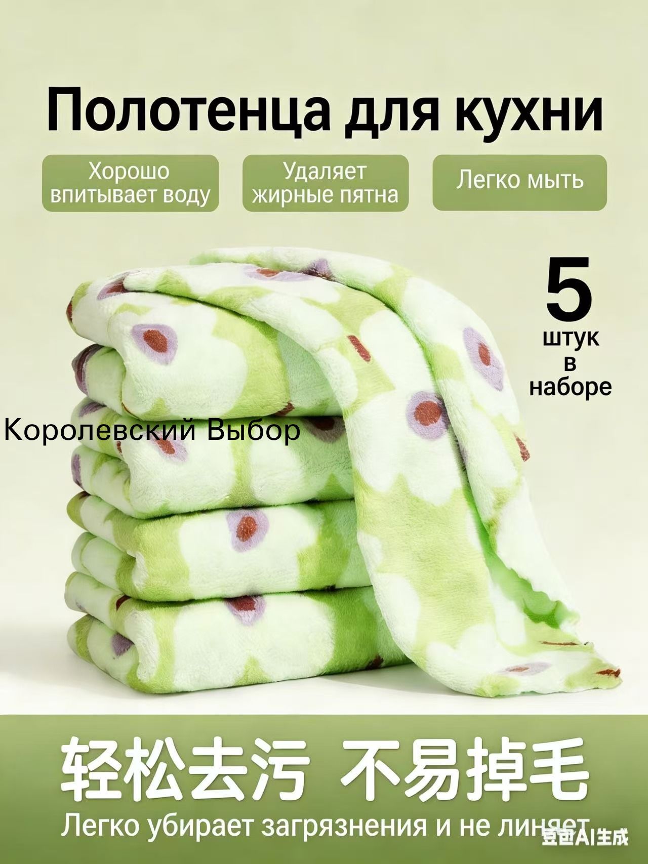 Тряпка, 5 шт