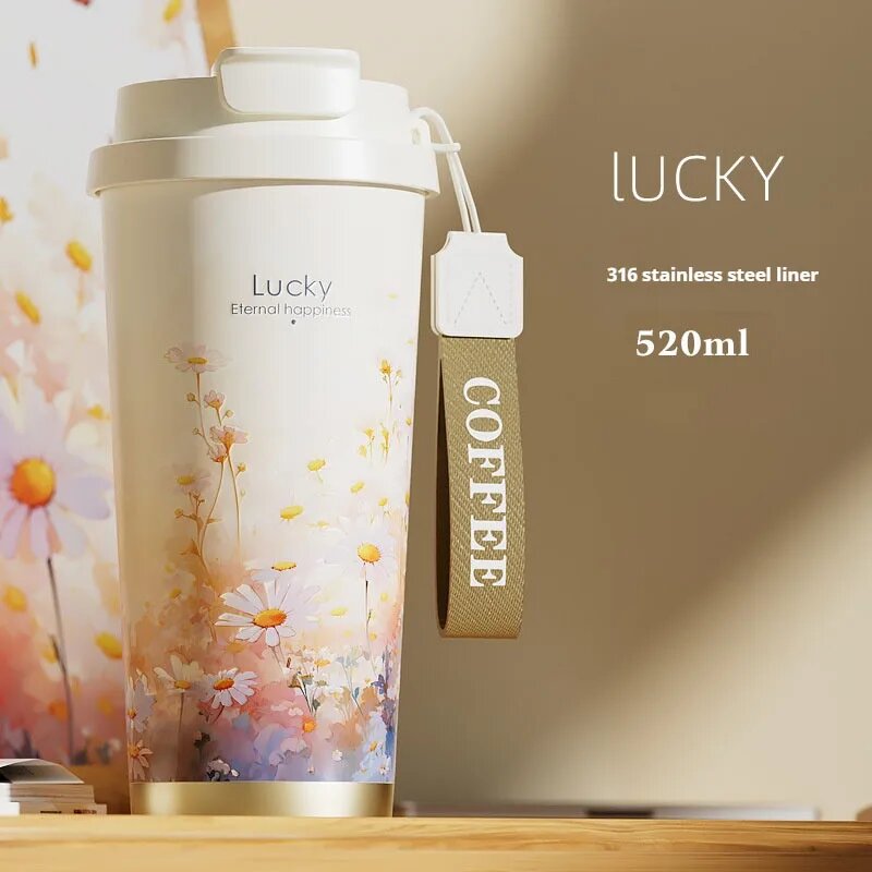 Термокружка из нержавеющей стали 520 мл Daisy Pink