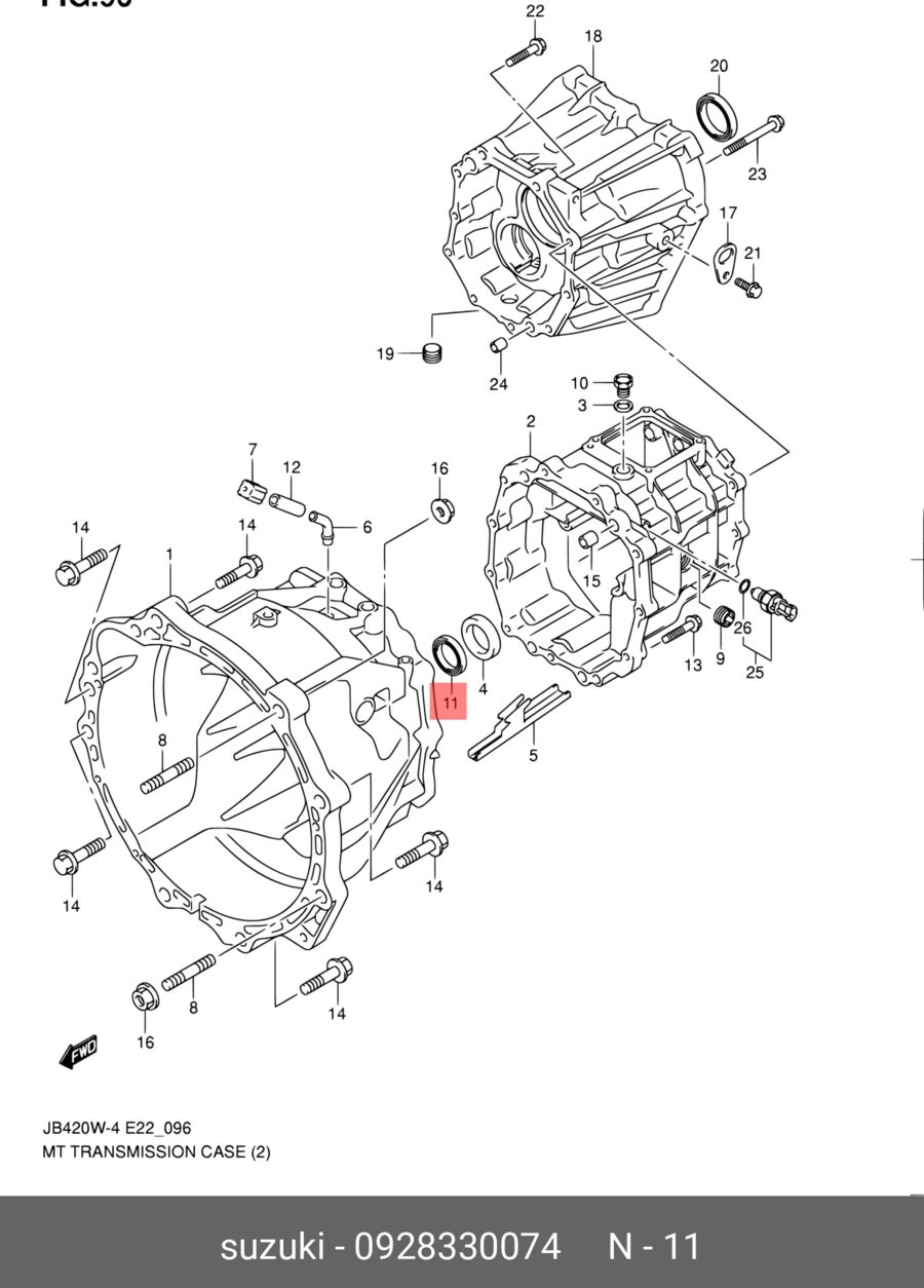 Сальник Кпп Suzuki Grand Vitara 05-15 (30X42X7) (SUZUKI 0928330074)