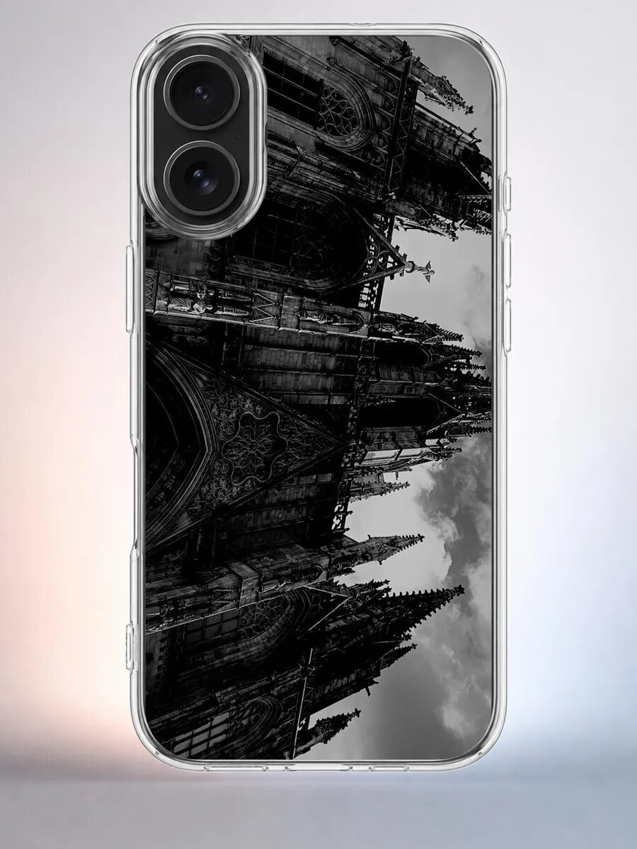 Чехол iPhone 16 шпили собора силиконовый