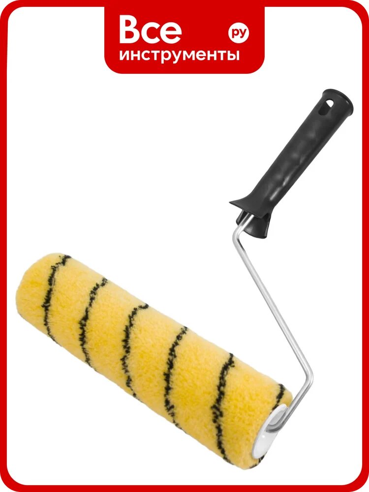 Валик DECOR Black Edition полиакрил тигр 250 мм, d 42 мм, бюгель 6мм, ворс 11мм 580-1250 11613399